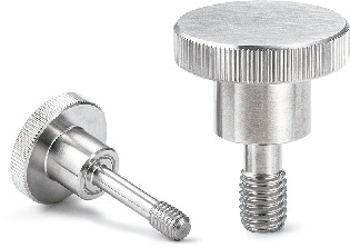 KNML-24-M6-SC_Captive Knurled Knob - Stainless Steel SUS316L Equivalent ...