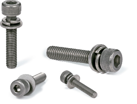 SNSI3T-UT_Titanium Hex Socket Head Cap Screws with Captive Washers|NBK ...